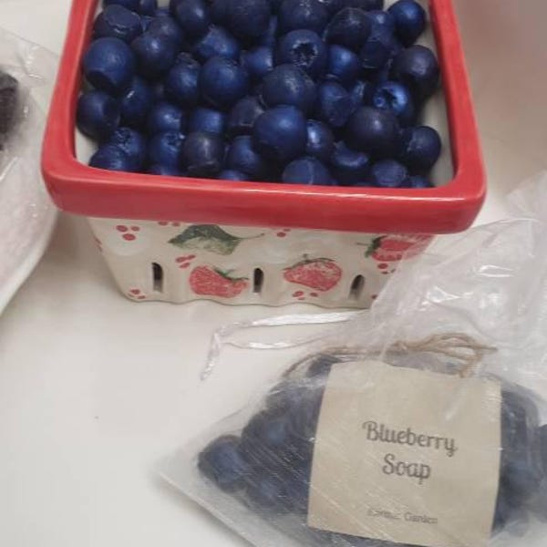 Blueberry Soap - Mini Soaps - Blueberries - Embeds - 3.50oz - Etsy