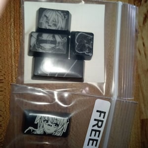 Daedric Font Backlit Keycap Set top Print Only or Top and Front Side ...