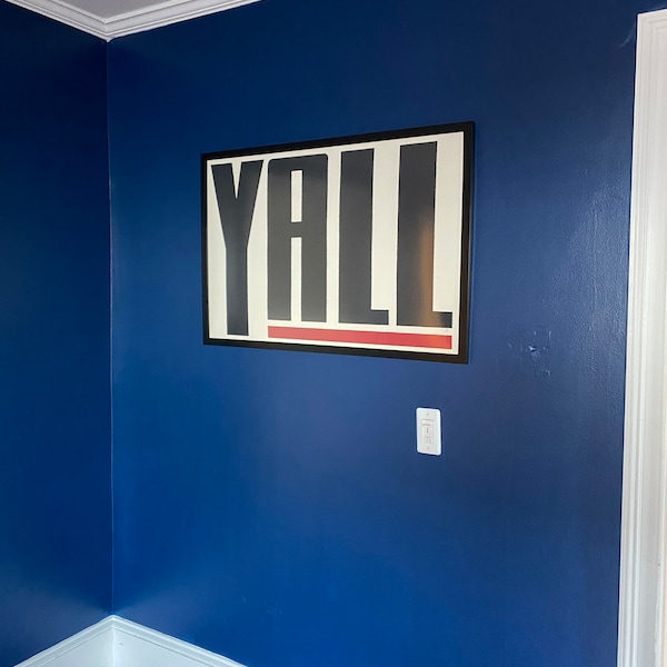 Y'all Means All Typography Poster, Western Wall Art, Southwestern Decor ...