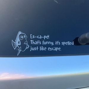 Dory Escape Vinyl Decal - Etsy