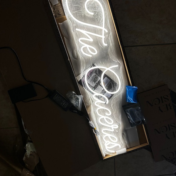 Custom Neon Sign, Battery Operated Upgrade Available, Wedding Neon Sign ...