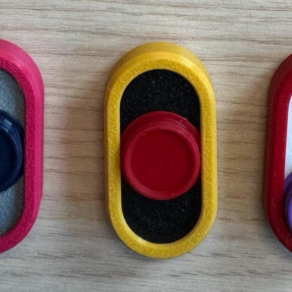 3D Printed Customizable Magnetic Haptic Slider Keychain Fidget Toy - Etsy