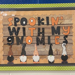 Halloween Gnomies Fall Halloween Bulletin Board Kit - Etsy