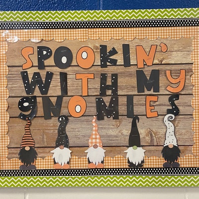 Halloween Gnomies Fall Halloween Bulletin Board Kit - Etsy