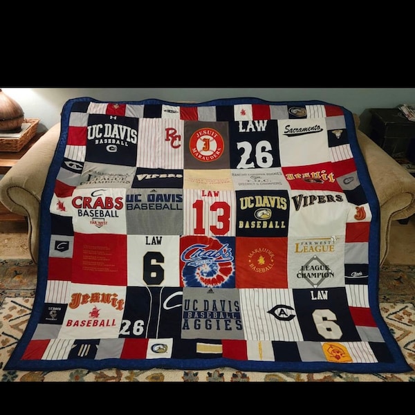 Jersey Quilt Made to Order - Etsy