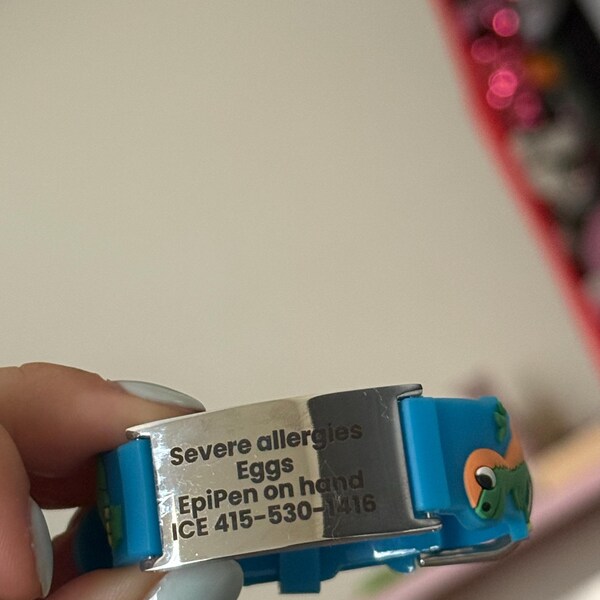 Kid Emergency Contact Bracelet/child Medical Alert Bracelet/kids ...