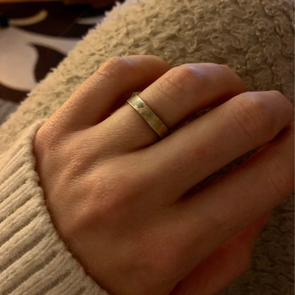 4mm+6mm Sterling Silver & 24K Gold Keum Boo Ring Set, OOAK Wedding Ring ...