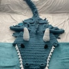 CROCHET PATTERN Alligator Blanket Alligator Costume Pattern Bulky ...