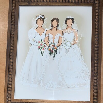 Mother of the Bride Illustration/ Mother of the Groom - Etsy