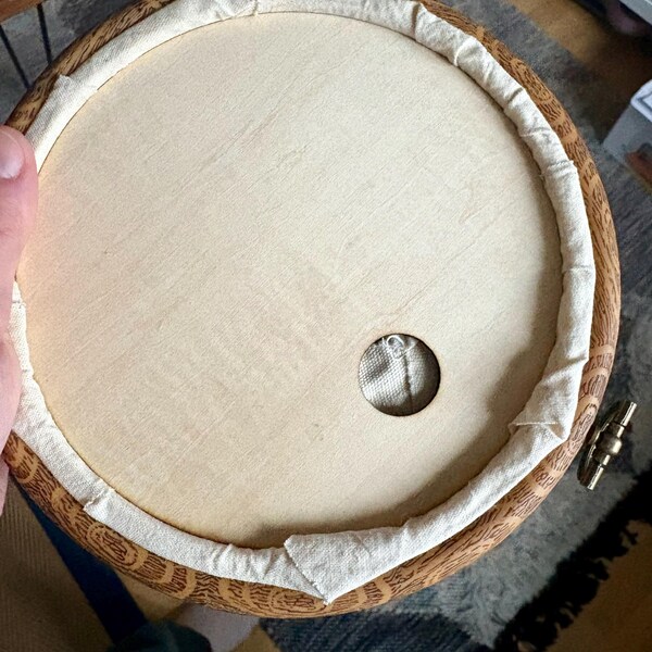 2x Personalized Embroidery Hoop Backing: Wooden Circle Cover (3-10 Inch ...
