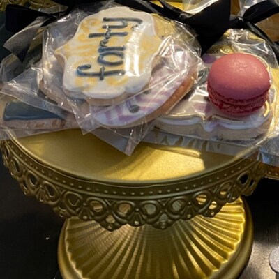 Custom Number Assortment Cookies Set of 6 Crunchy Shortbread Cookies ...