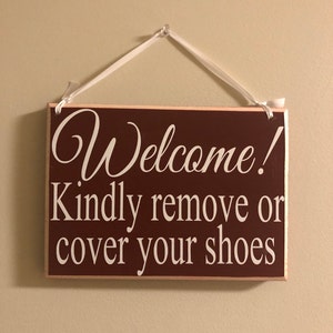 10x6 Shoes Here Please Arrow Custom Wood Sign Remove Your | Etsy