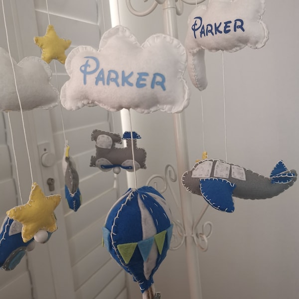Baby Mobile Pattern | Transportation Baby Mobile Felt Pattern Transport ...