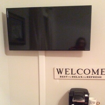 Welcome Wood Sign Rustic Wood Sign Small Welcome Sign Mini Wood Block ...