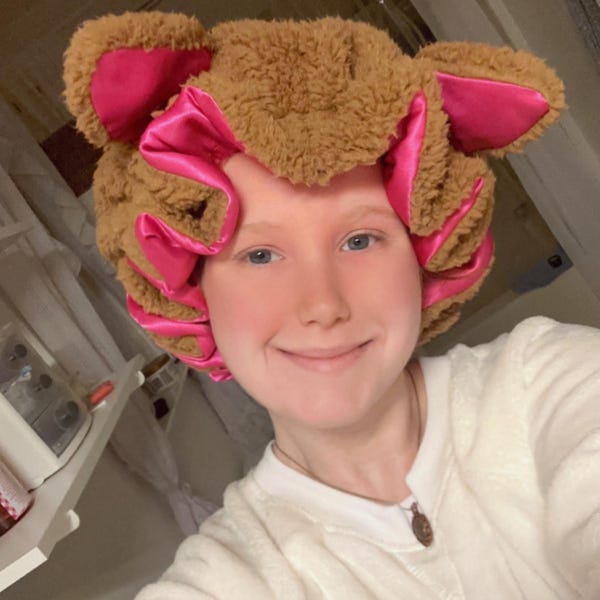 Bear Bonnet, Sleeping Hair Bonnet, Bonnet Hat, Bonnet, Hair Bonnet for ...