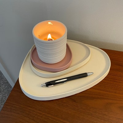 Concrete Taper Candle Holdernordic Candlestick Holderwavy Candle Stick ...
