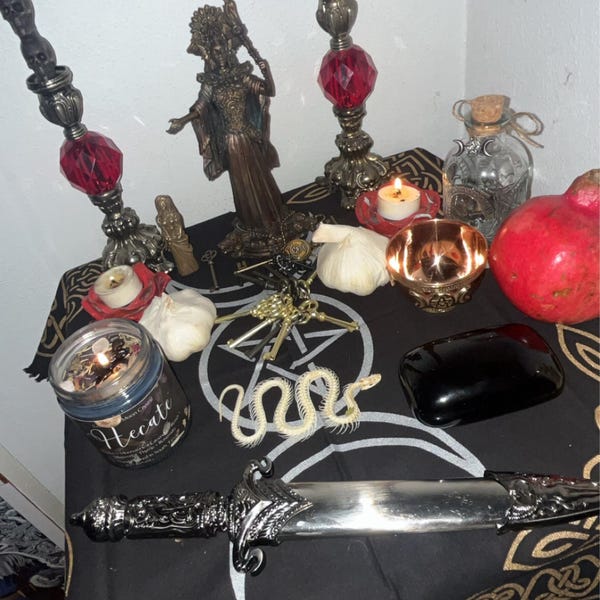 Altar Cauldron - 2 Sizes Cast Iron Mini Cauldron for Tabletop Use ...