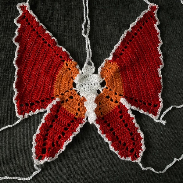 Crochet Butterfly Top Pattern - Etsy