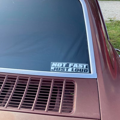 Not Fast Just Loud Decal Sticker / JDM Drift Stance Anime - Etsy