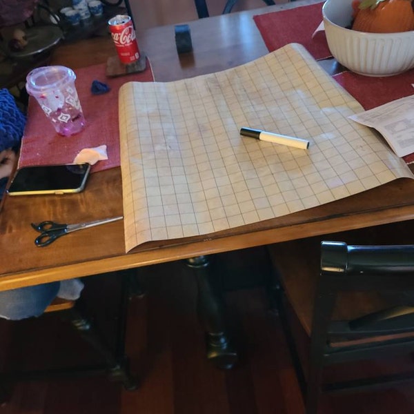 Dry-erase RPG Mat 50x50cm With Grid - Dry Wipe Battlemat for PRG ...
