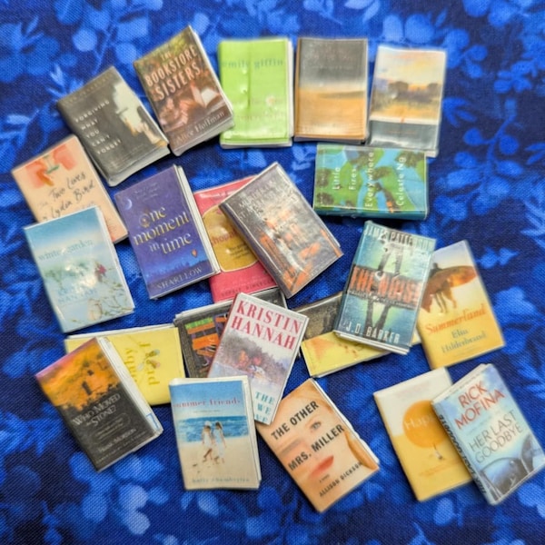 1/6th Scale Mini Book Cover Templates, Mini Books for Reading Journals ...