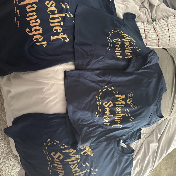 Mischief Manager Customizable HP Shirts, Wizard School Squad Shirts ...