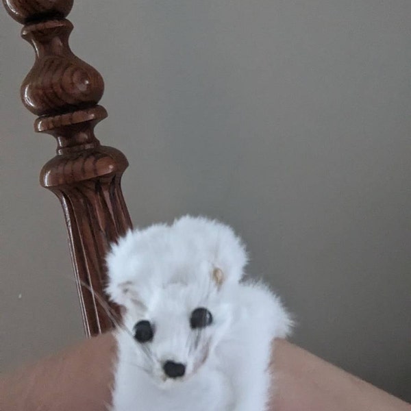 Weasel Slap Bracelet, Sherman the Ermine, White Ermine Slap Bracelet ...