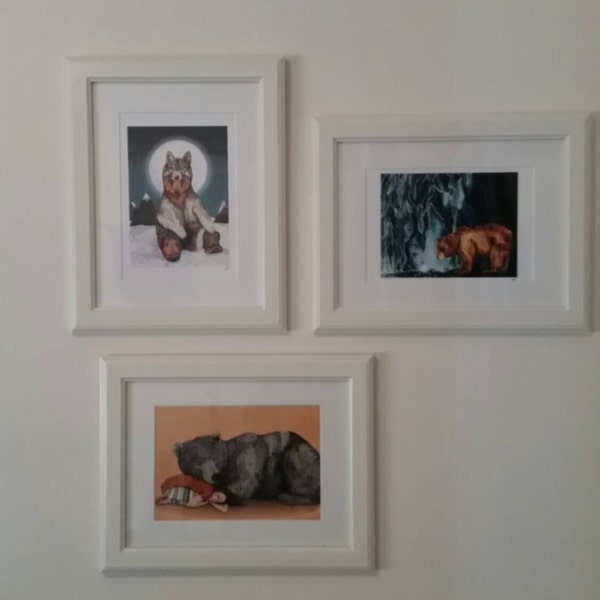 Bear Cave // Signed A4 Print - Etsy