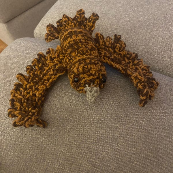 Crochet Hawk Pattern, Akira Amigurumi Buzzard Instruction, Mini Falcon ...