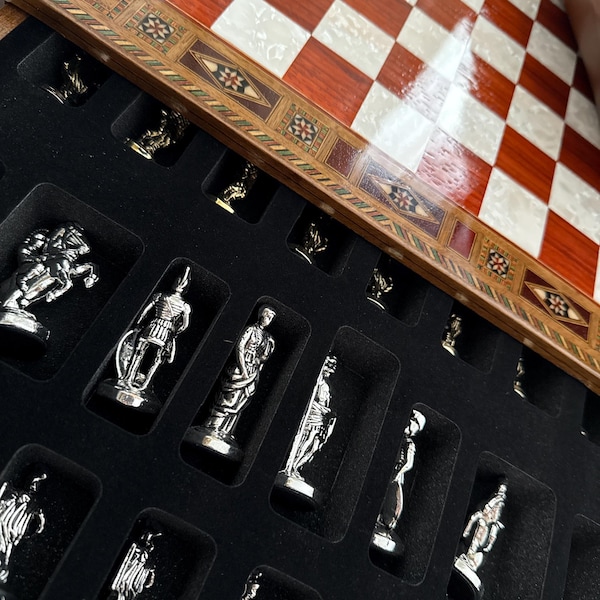 Custom Chess Sets for Adults,unique Chess Set With Metal Chess Pieces ...
