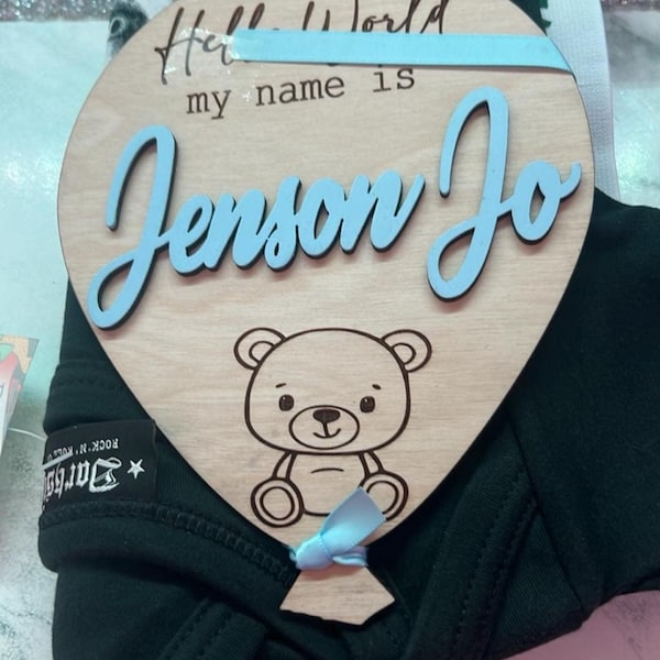 Baby Pregnancy Announcement Sign, Baby Scan Wooden Sign, Due Date ...