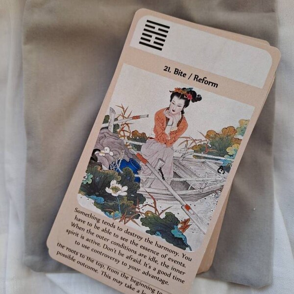 Yin Yang Oracle Cards Deck. I-ching Oracle Cards - Etsy
