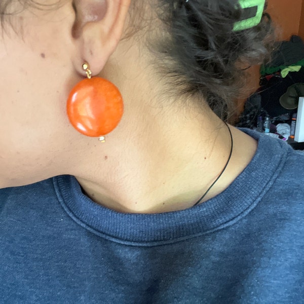 Saturn Necklace Women Carnelian Planet Necklace Orange Agate Saturn ...