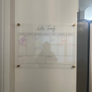 PERSONALIZED BOARD for Wall Acrylic Personalized Dry Erase - Etsy