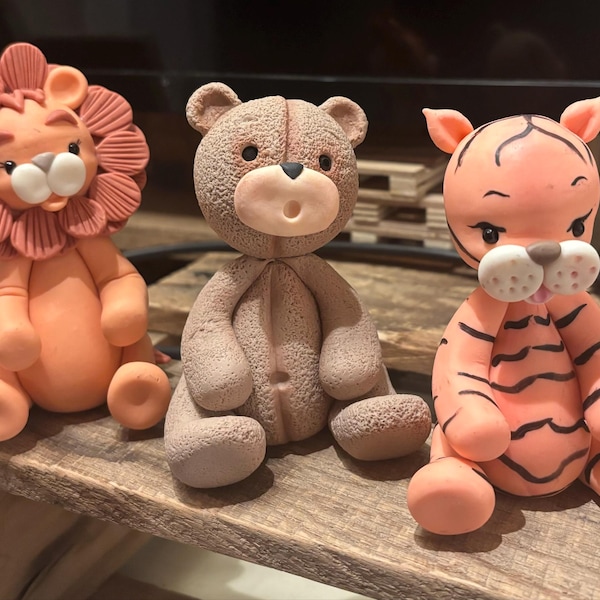Cold Porcelain Safari Wild Animals - Etsy