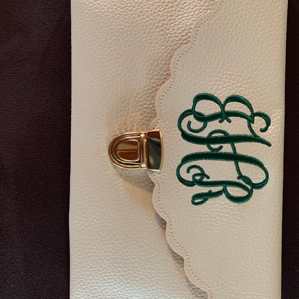 Monogrammed Clutch/crossbody Purse, Embroidered Bridesmaid Gift ...