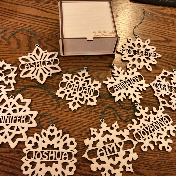 Engraved Christmas Gifts Christmas Decorations Personalized, Wooden ...