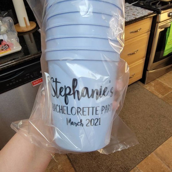 Let's Sparty Cups, Bachelorette Party, Spa Party Cups, Spa Day Cups ...