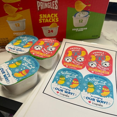 Chips Kids Christmas Printable for Pringles Snack Size Chips, Kids ...