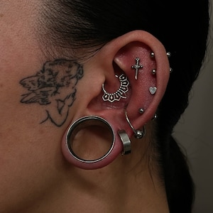 Gothic Cross Lace Septum, Religious Jewelry, Goth, Wicca Nose Ring ...