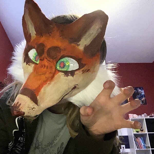 Tanjiro Cat (fox) Mask - Etsy