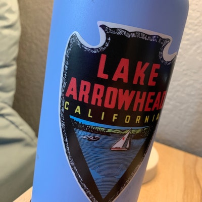 Vintage 1950's Style Lake Arrowhead CA California Retro Travel Decal ...