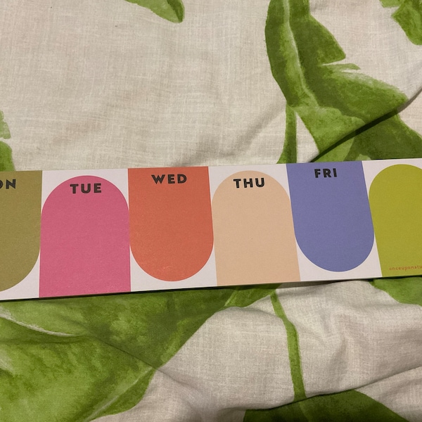 Weekly Keyboard Planner Pad Desk Planner | Weekly Notepad | to Do List ...