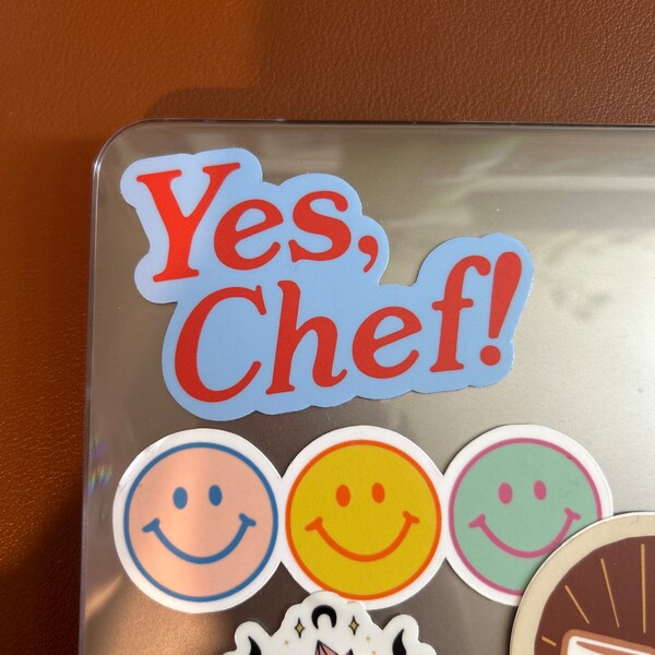 Yes Chef Sticker the Bear - Etsy