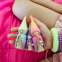 Rainbow, Spring,Autumn /Fall, Winter felt gnomes 6Peg gnomes,peg dolls ...