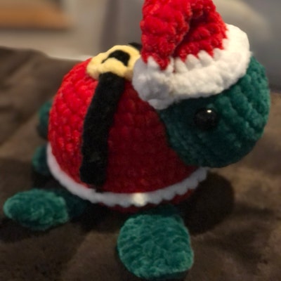 Santa Christmas Turtle Pattern Crochet PDF Download Beginner - Etsy