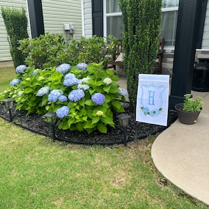 Personalized Watercolor Hydrangea & Lab Crest Monogram Crest, Wedding ...