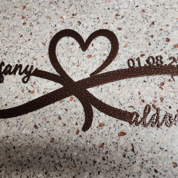 Gifts for Her, Custom Infinity Sign, Personalized Wedding Gift for ...