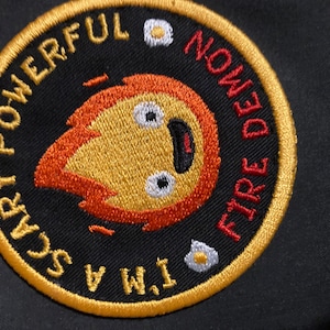 Calcifer Embroidered Patch Howl's Moving Castle Patch I'm a Scary ...