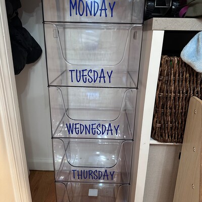 Days of the Week Label Set decals Only - Etsy